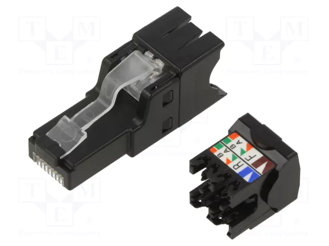 Conector MPTL RJ-45 CAT-6A Negro Panduit - Paq. 10 Unidades